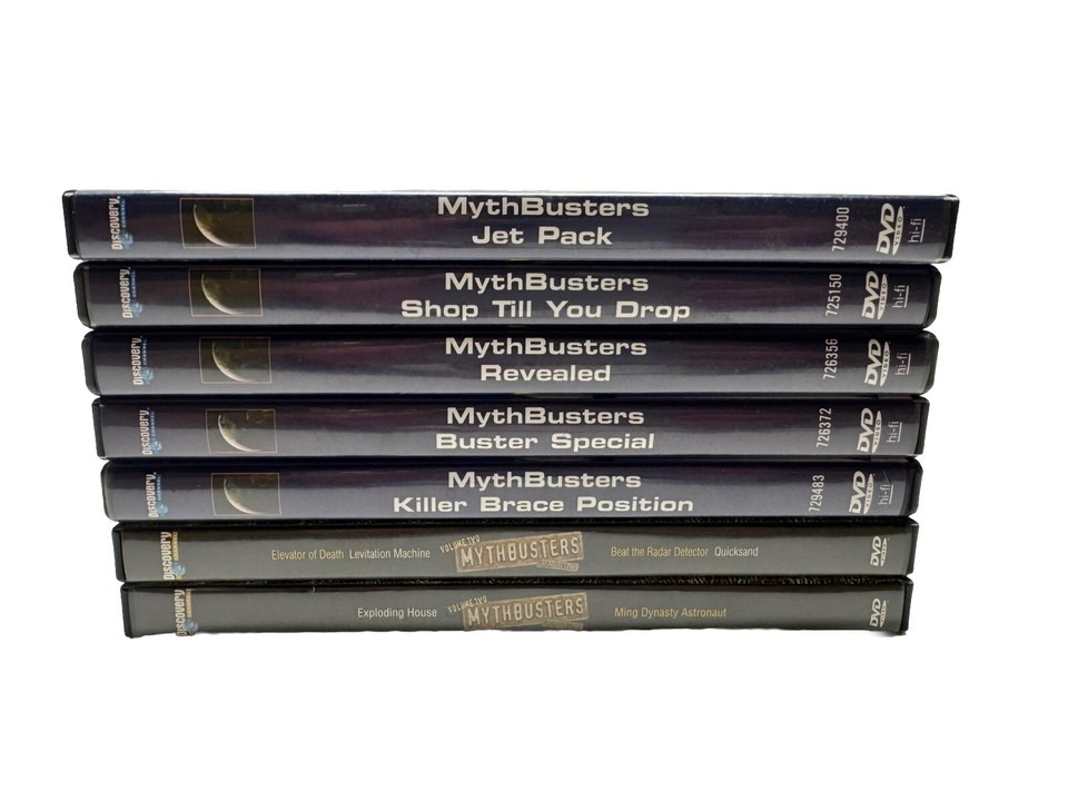 Mythbusters DVD Lot 7 Disc Collection Season 1 Vol 2 ,Levitation ...