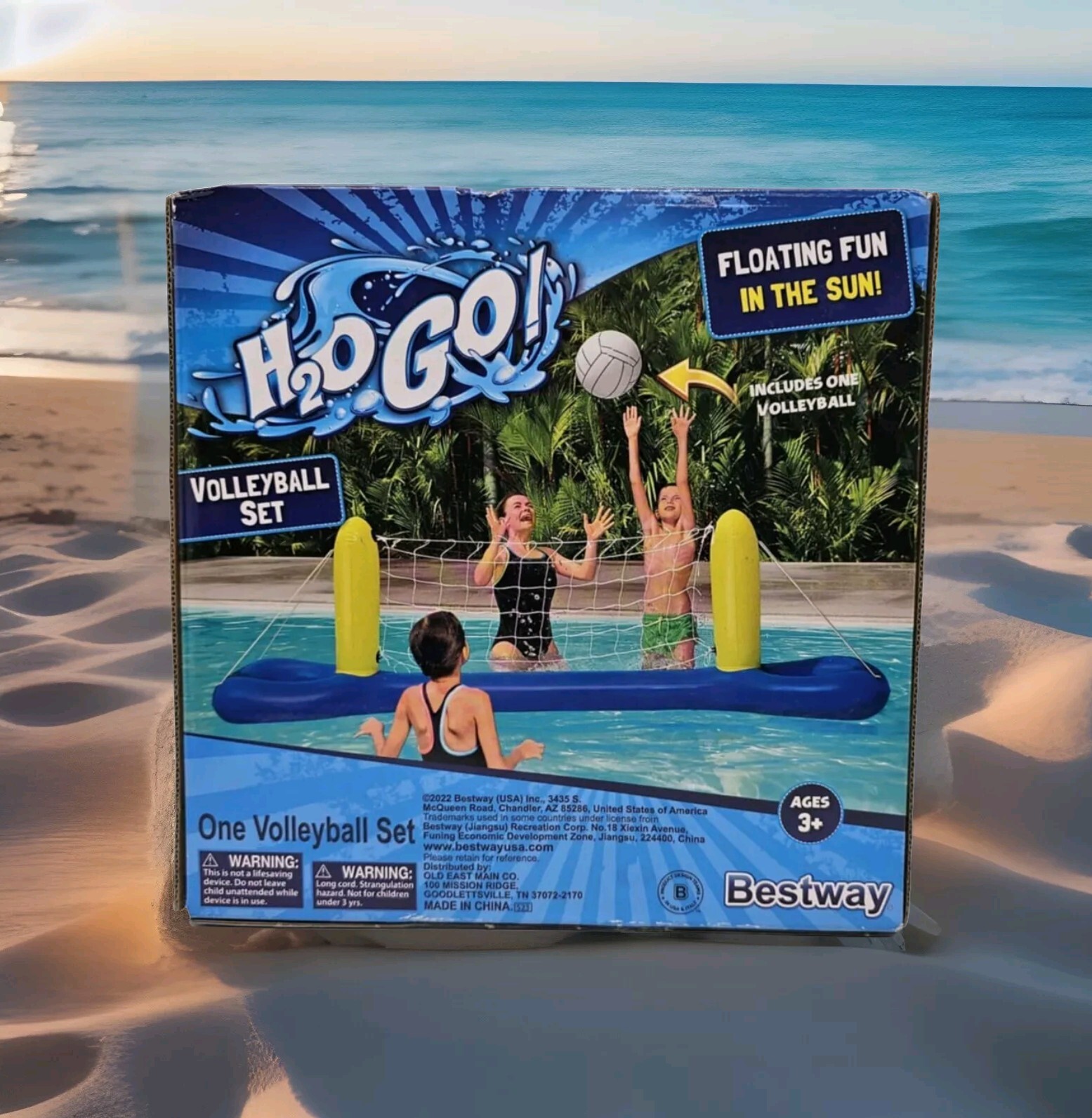 Bestway H20 GO Inflatable Volleyball Set Floating Pool Game W ...
