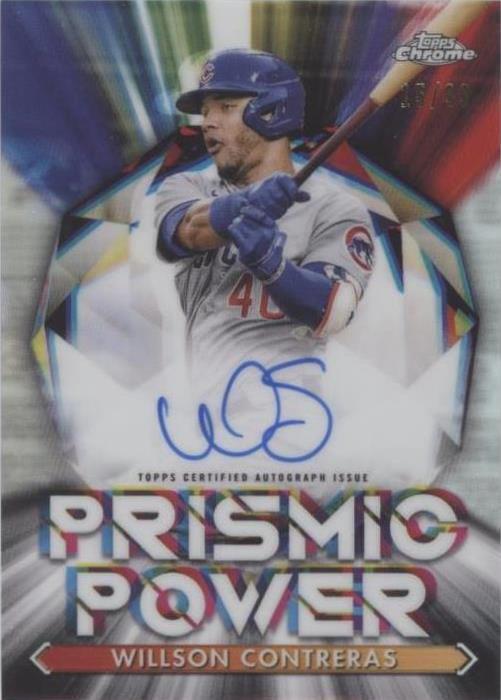 2021 Topps Chrome - Prismic Power Autographs Willson Contreras #PPA-WC ...
