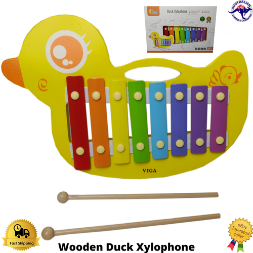 Duck Xylophone Instrument Wooden Toy Children Kid Musical Fun Non-Toxic ...