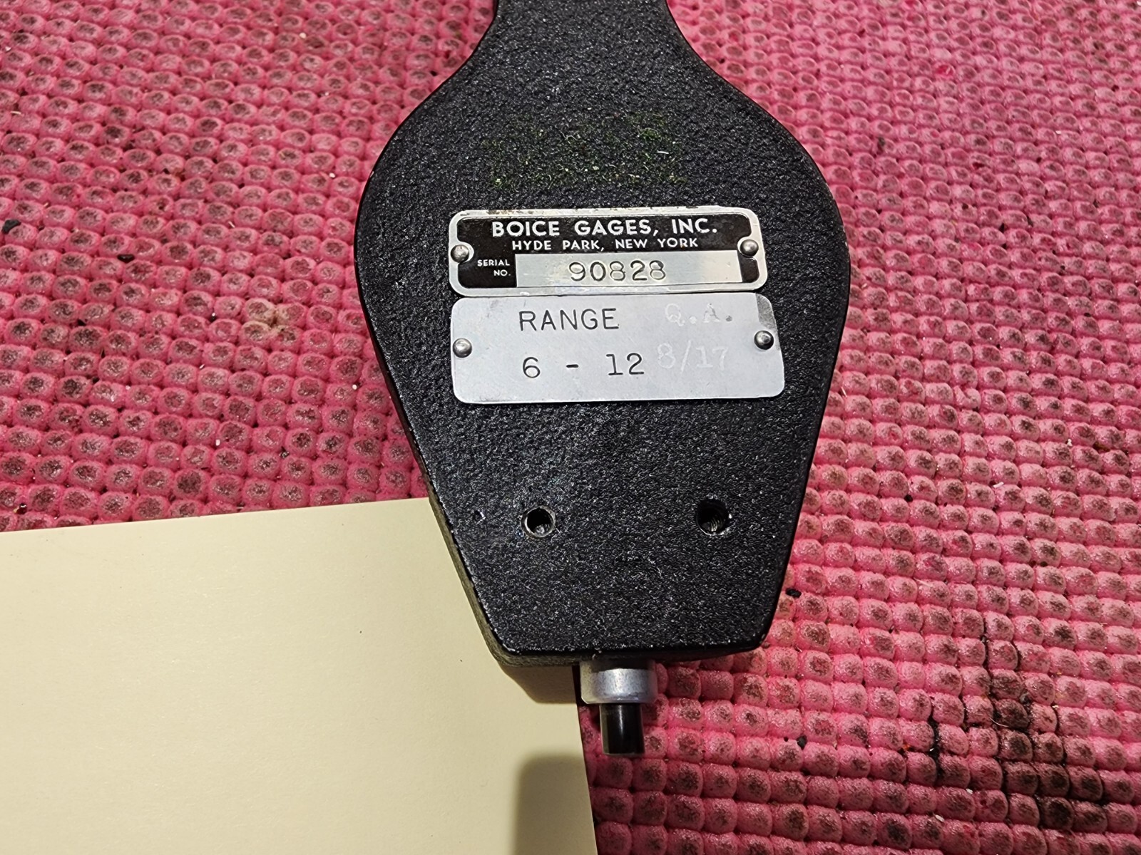 BOICE GAGE Dial Bore gage 6 in To 12.0 in .0005 Grad With Setting Gage ...