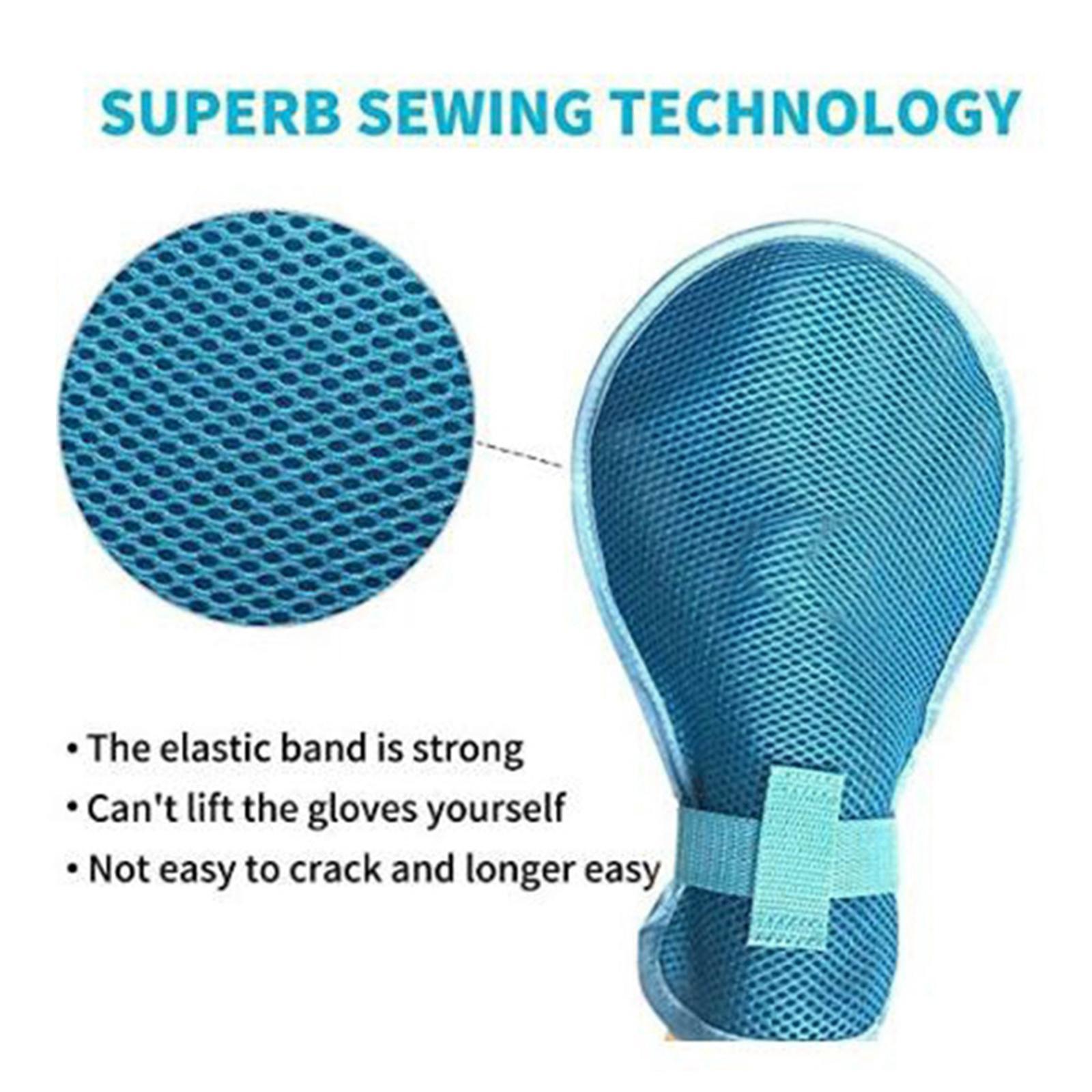 Fityle Safety Restraint Gloves Finger Control Mitts for Restraints ...