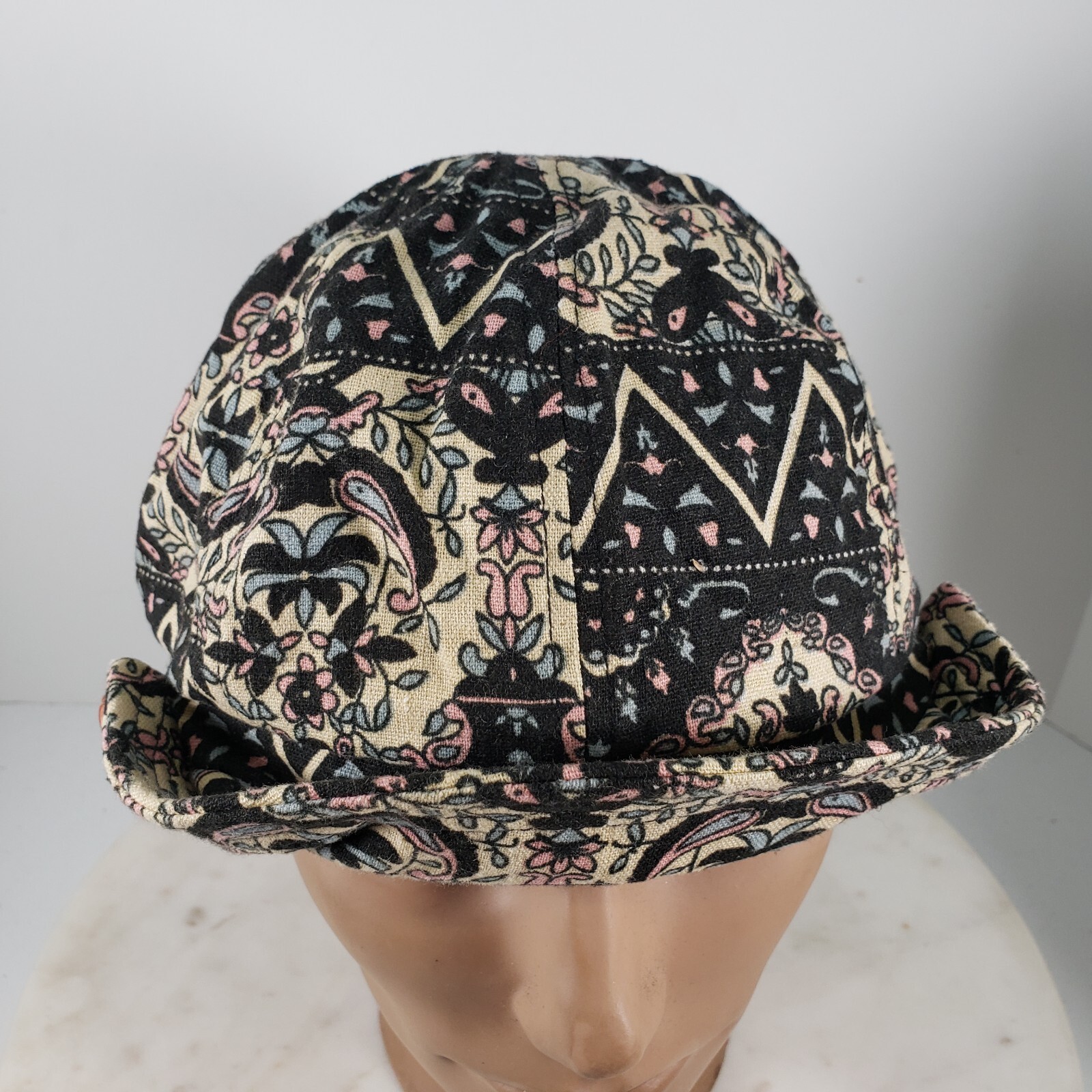 Basiquenti Hat Short Bill Cap Floral Stretch Fit OSFA Womens Cadet | eBay