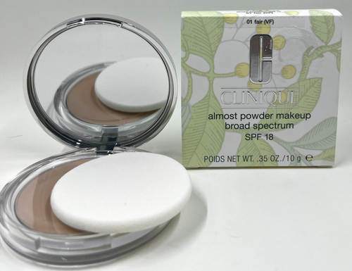 Clinique Almost Powder Makeup Broad Spectrum SPF 18, 01 Fair .35oz | eBay