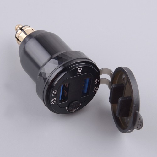 QC3.0 Dual USB ON-Off Charger Hella DIN Plug Socket Adapter Fit For BMW ...