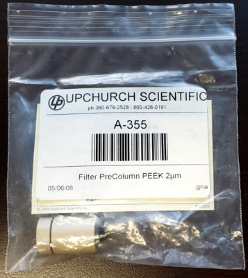 Agilent or Upchurch Scientific Filter PreColumn PEEK 2um, 1.4 µL (A-355 ...
