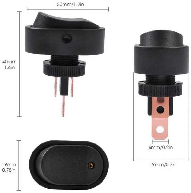 Premium Quality 12V 30A Blue LED Toggle Switch Versatile and Efficient ...