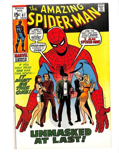 Amazing Spider-Man #87 - Unmasked at Last Marvel Comics 1970 (PR) 26 | eBay