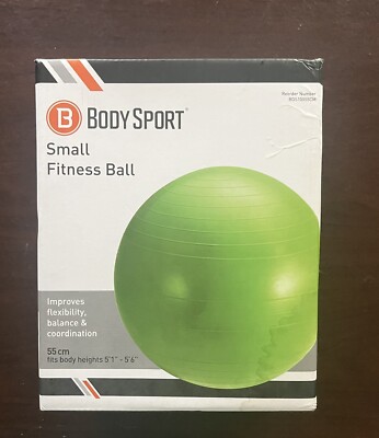 Body Sport Fitness Ball, Small, 55cm, Lime Green, Brand New in Original ...