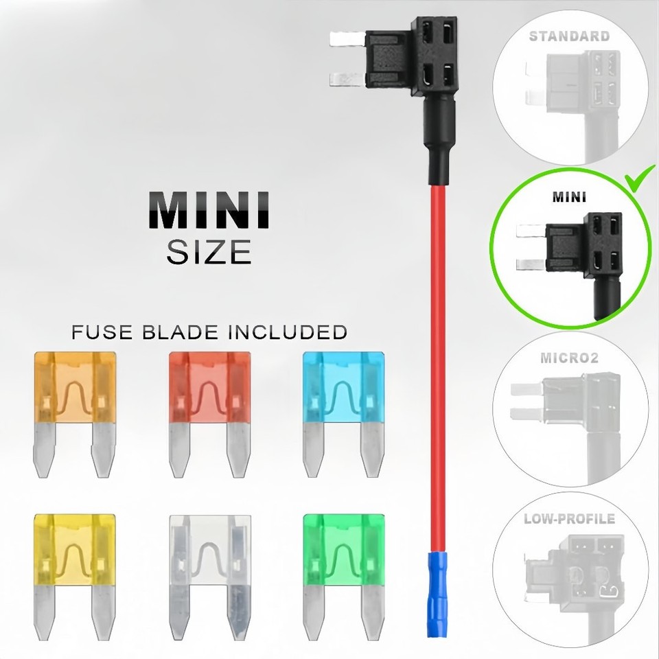 ALL Add-a-Circuit Fuse Adapter Standard Mini Micro 2 APPS AT Top Blade ...