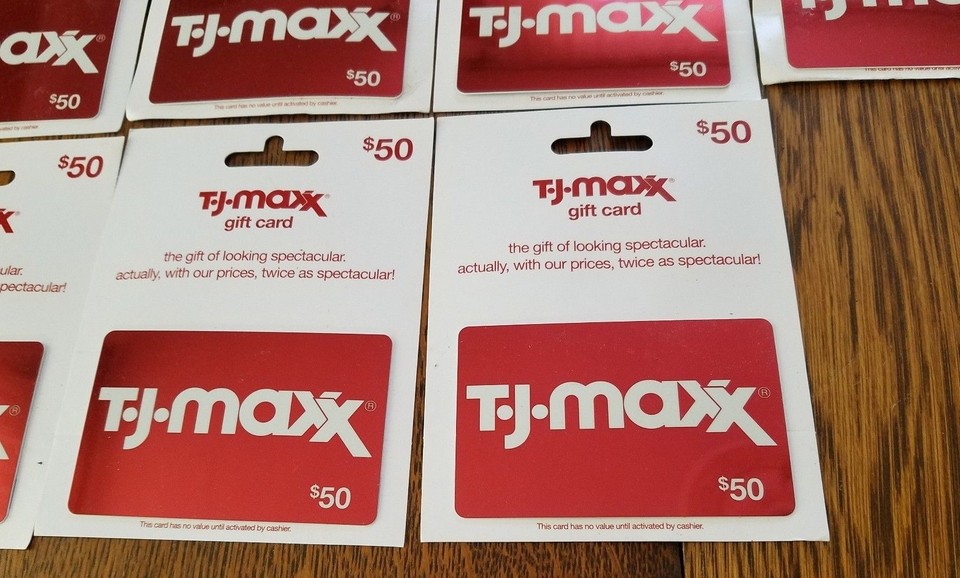 Red TJ Maxx Store UNCHARGED NO VALUE Collectible Gift Cards Lot 19 New ...