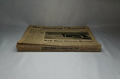 Washington DC Newspaper The American Observer ×15 from 1947 - 48 | eBay