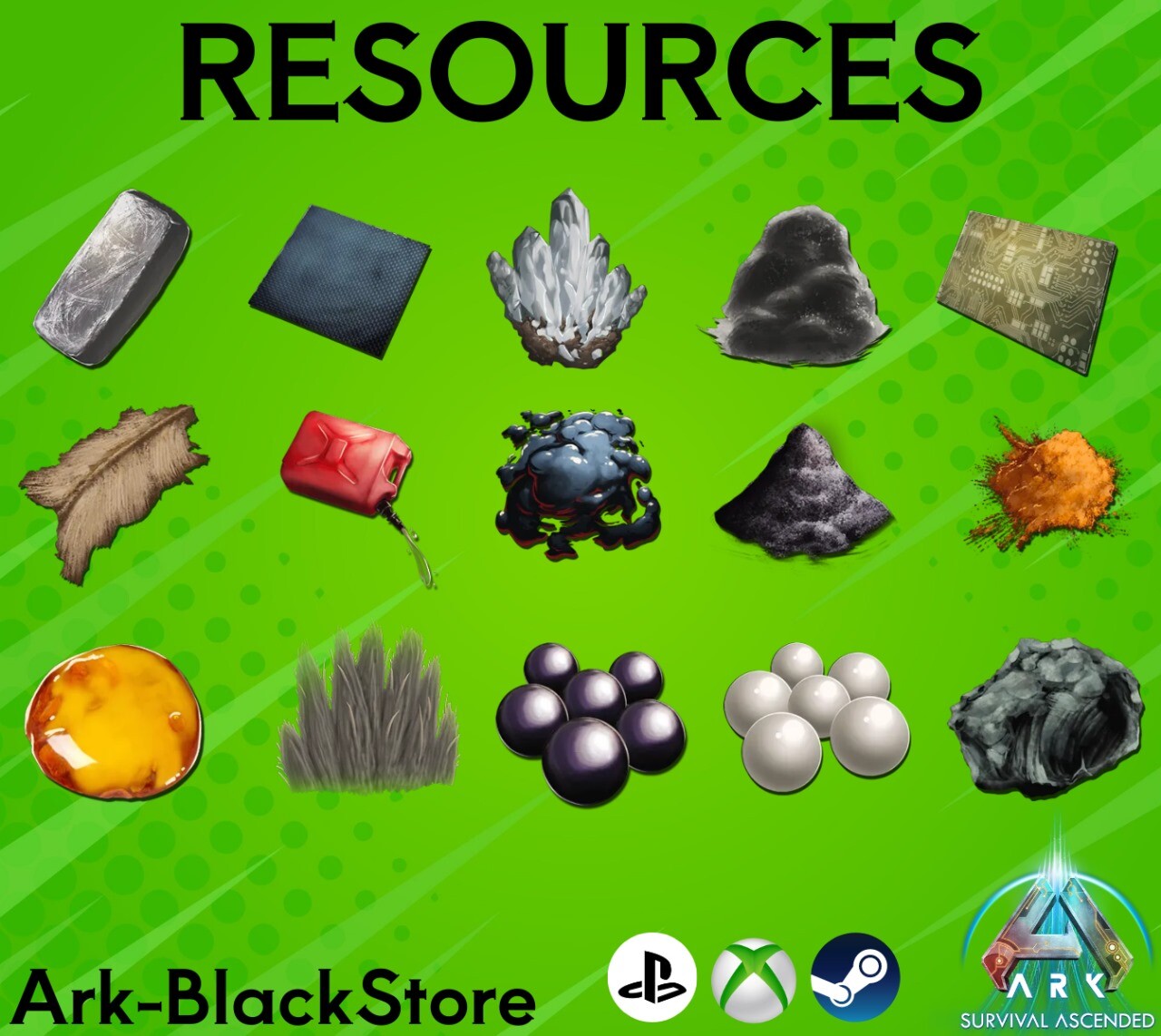 ARK Survival Ascended Resources PVE PS5/XBOX/PC | eBay