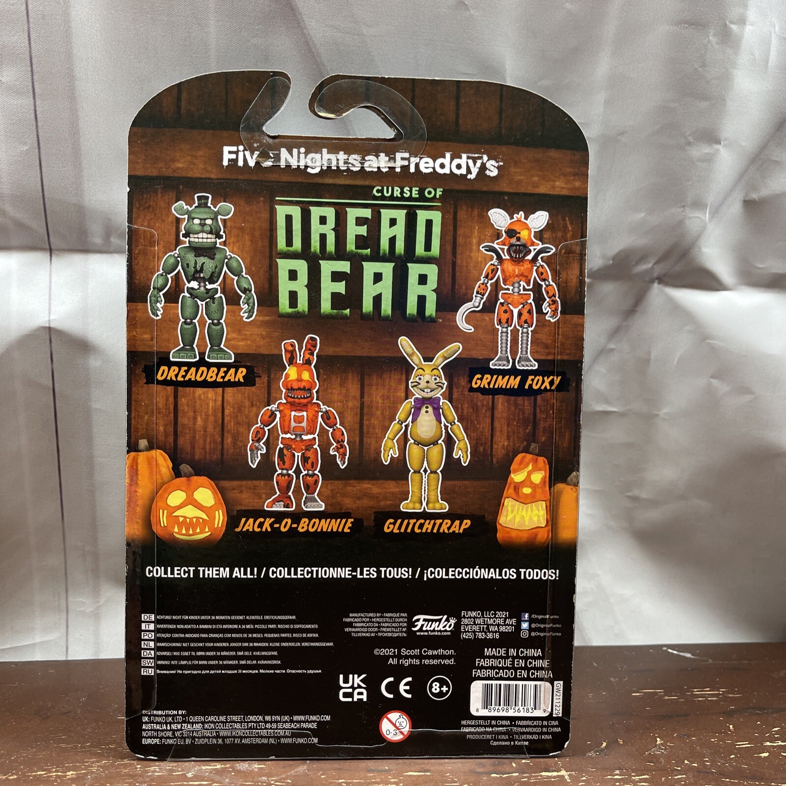 CAPTAIN FOXY Five Nights At Freddy's Curse Of Dread Bear FUNKO Figure ...