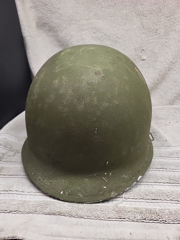 Steel Military Helmet WWII Wear & Age Solid Shape | eBay