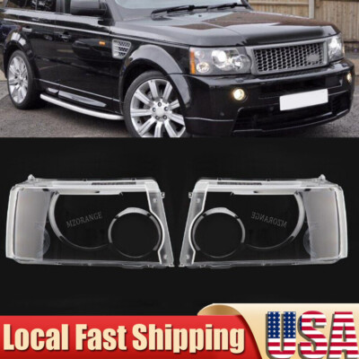 For 2006-2009 Land Rover Range Rover Sport Pair Headlight Lens Cover | eBay