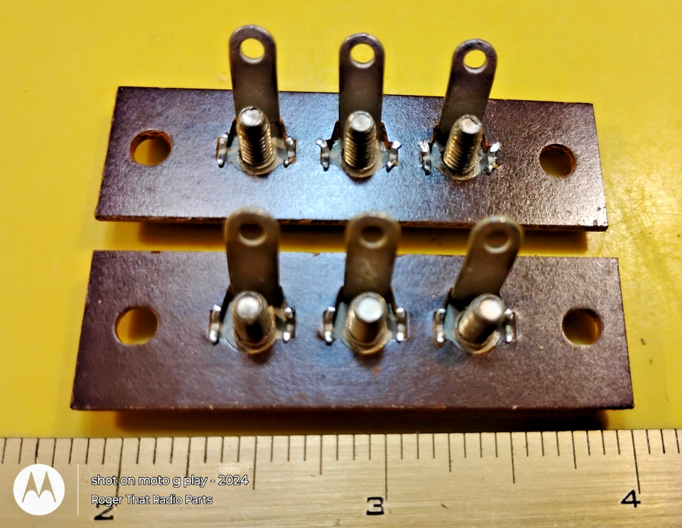 NOS H.H. Smith® #873 Phenolic Terminal Strips (2 pcs) Antenna/Speaker ...