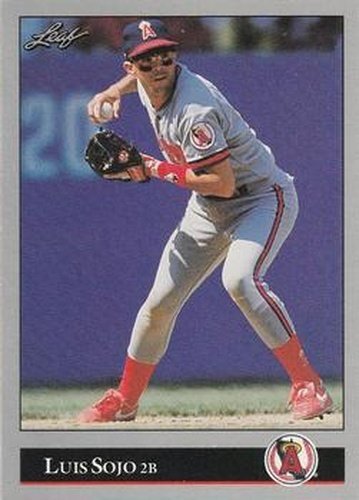 #5 Luis Sojo - California Angels - 1992 Leaf Baseball | eBay