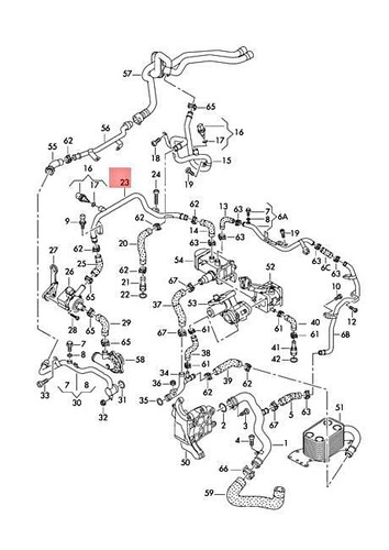 NEW AUDI A4 ALLROAD QUATTRO AVANT S4 COOLANT PIPE RIGHT 059121064D ...