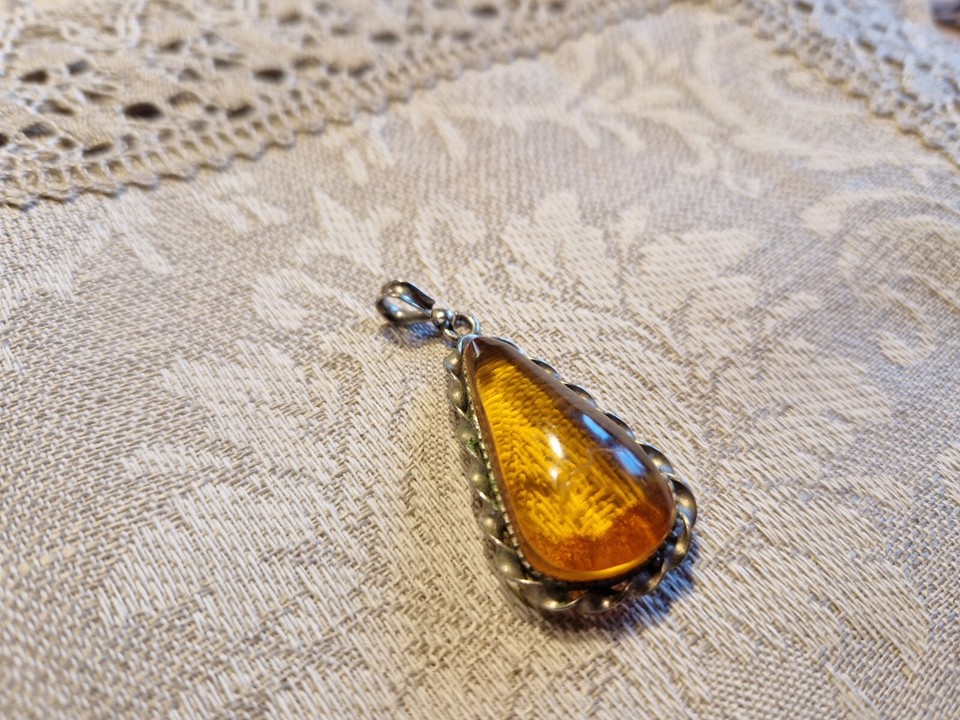 Antik Vintage Baltic Amber Pendant | eBay