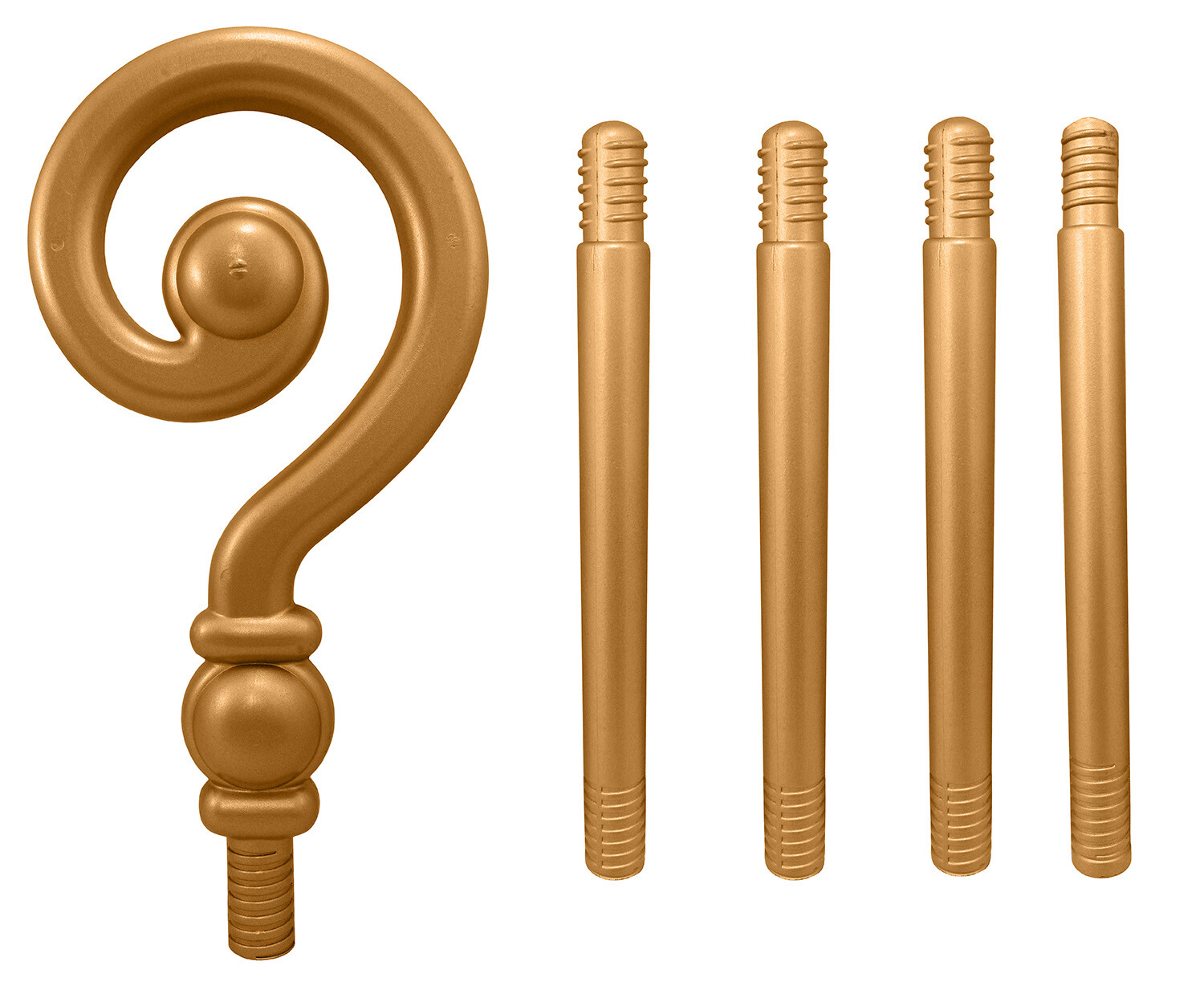 54" Adult Gold Shepherd Riddler Staff Pope Bishop Crosier Costume ...