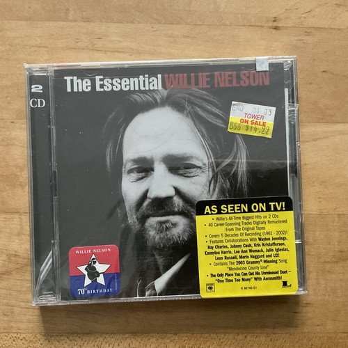 Willie Nelson The Essential 2 Disc Cd Sealed Hype Sticker 70th Bday ...