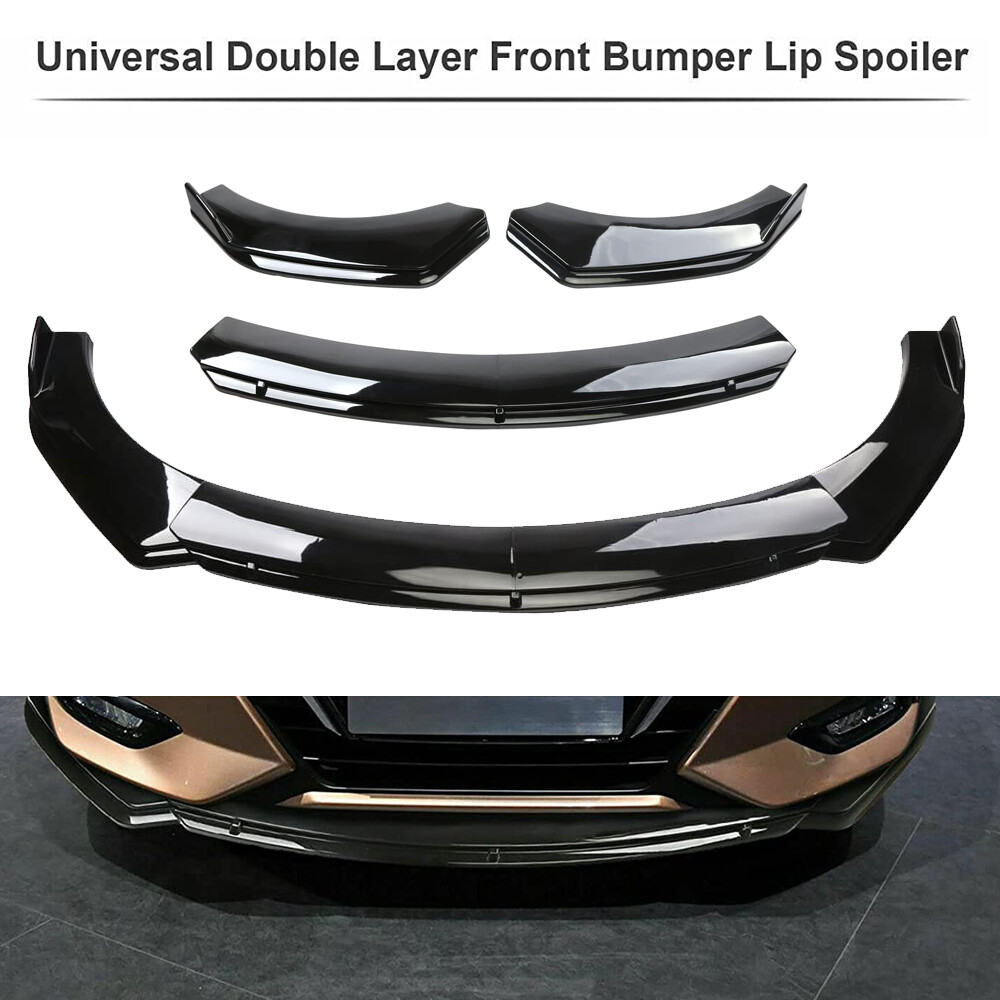 For Toyota Prius C Front Bumper Lip Splitter Spoiler Body Kit Glossy ...