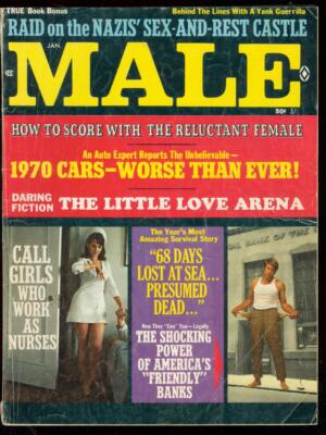 PULP: MALE MAGAZINE JAN 1970-JAGUAR ATTACK-CHEESECAKE-SAUCY VG | eBay