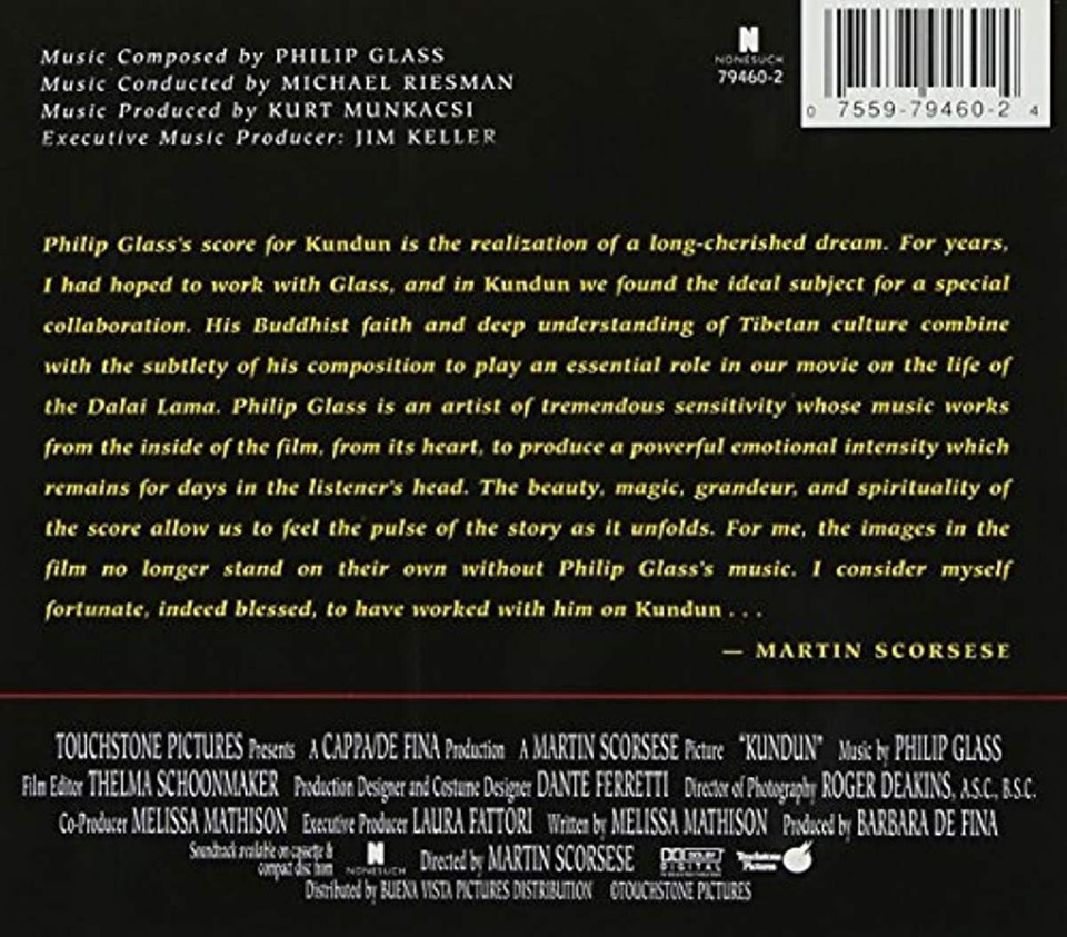 Kundun Original Soundtrack Philip Glass (Audio CD) | eBay