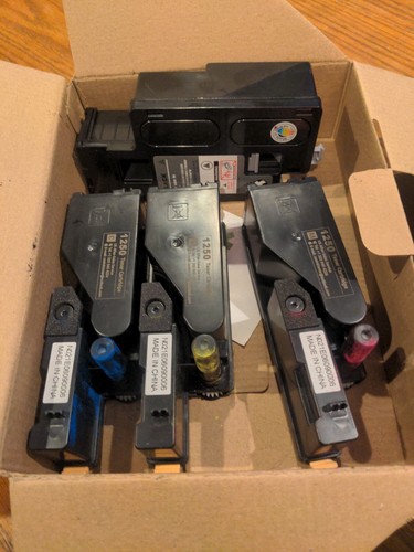 4 High Yield 1250 Toner Cartridges Color Set For Dell 1355cnw 1355cn ...