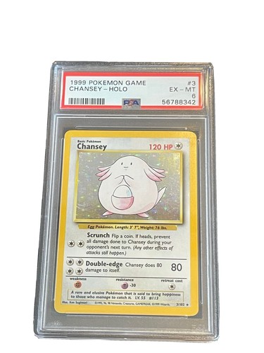 1999 Pokemon Base Set 1 Chansey 3/102 Graded PSA 6 | eBay