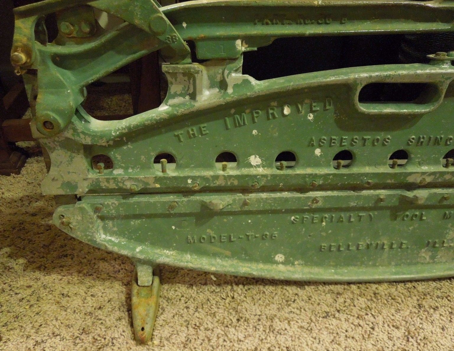 Vintage Large Asbestos Shingle Cutter Specialty Tool MFRS Model T 35 ...