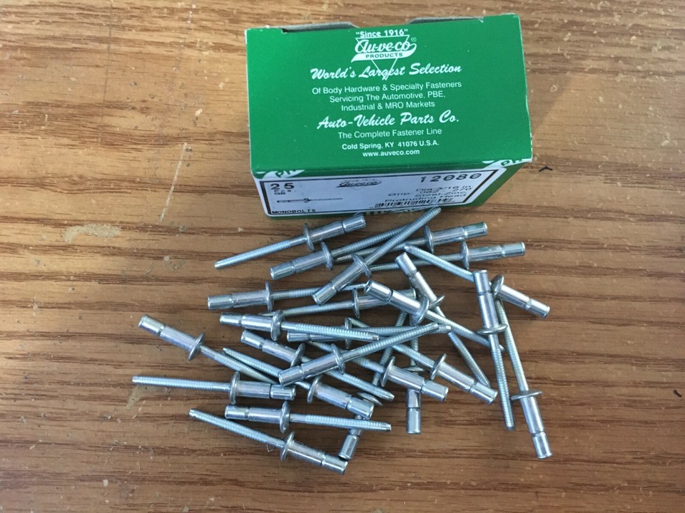 (25) 12080 MONOBOLT 3/16 DIA .062/.270 GRIP STEEL | eBay