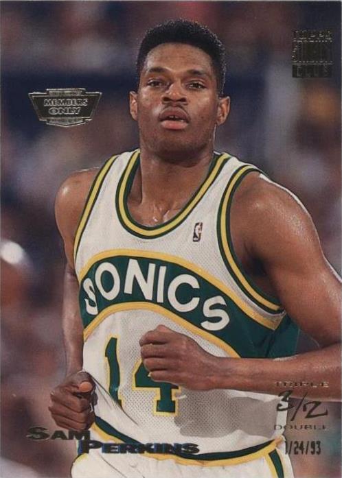 1993-94 Topps Stadium Club - Triple Double Sam Perkins #11 Members Only ...