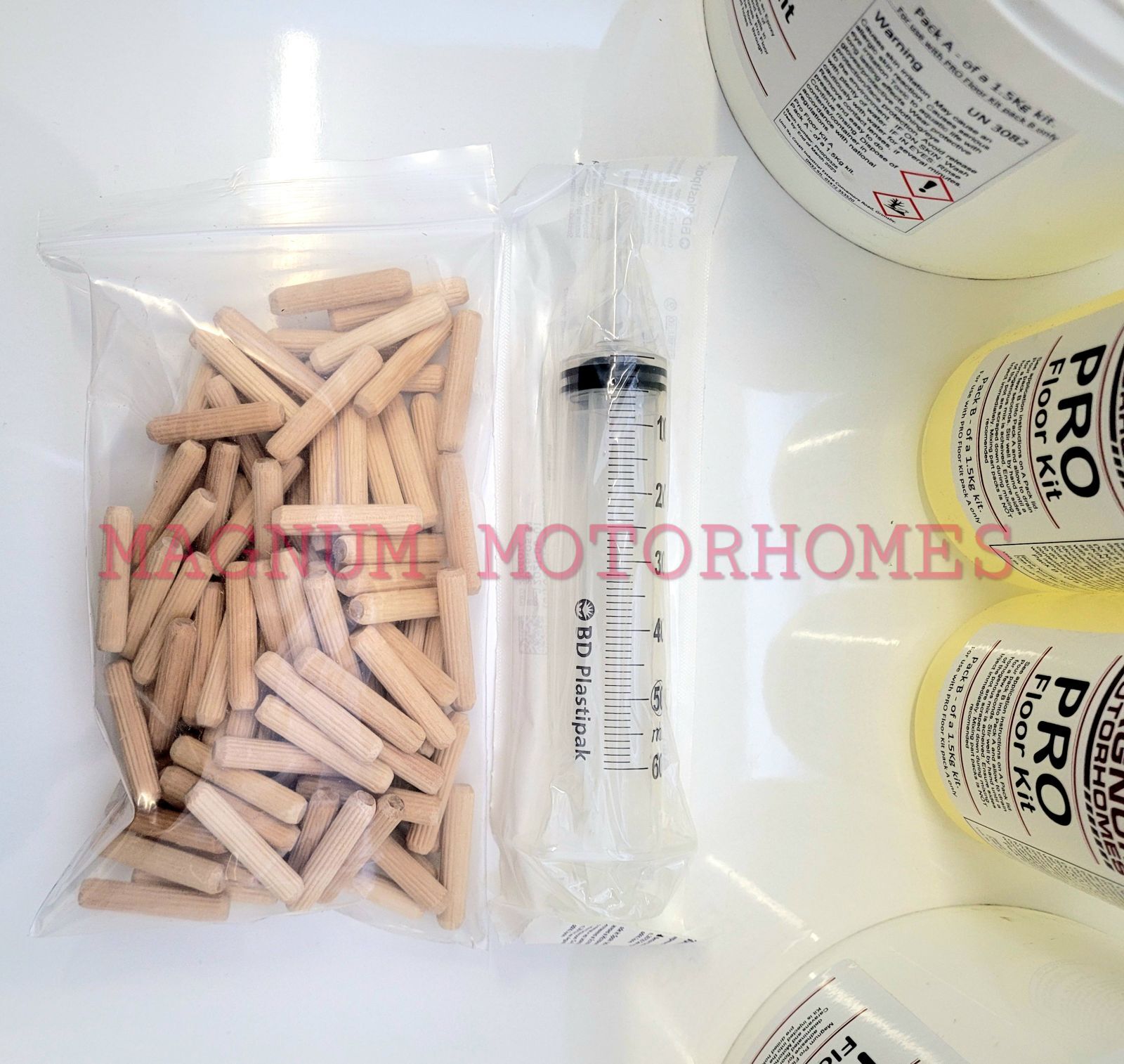 Magnum Pro Floor Delamination Kit Twin Pack (With Dowels & Syringe ...