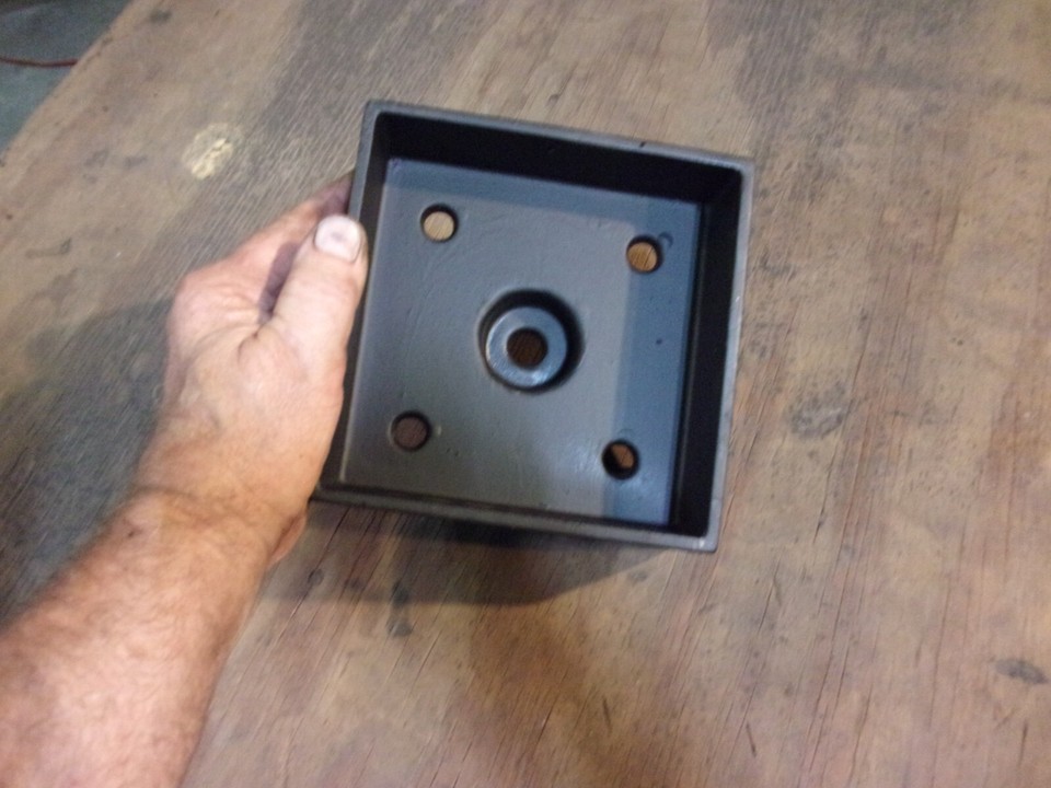 Post Base, Anchored, 6x6,Heavy Cast Aluminum, with 1 inch standoff ...