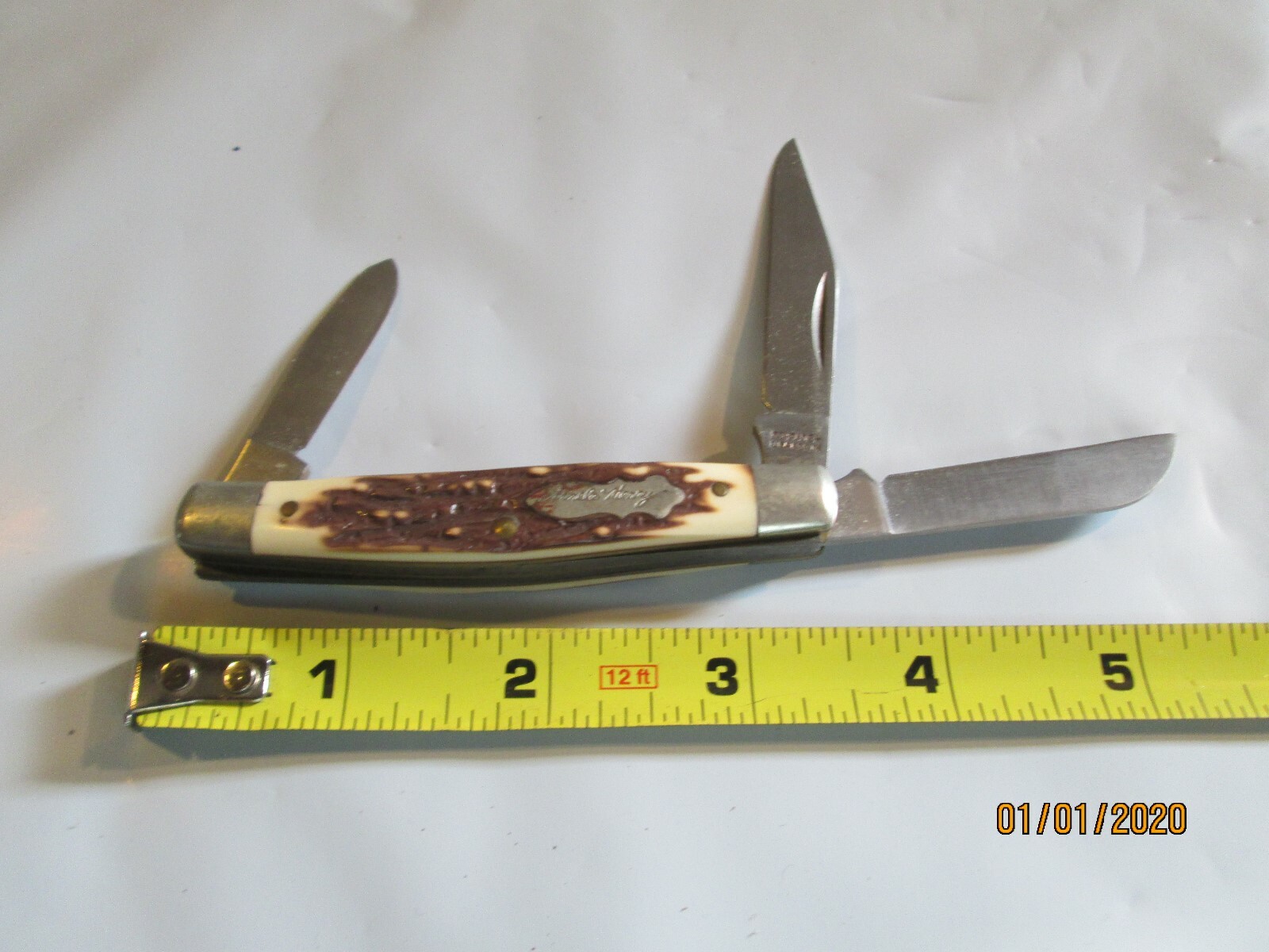 Schrade 834UH Uncle Henry Rancher 3 Blade Folder Folding Pocket Knife ...