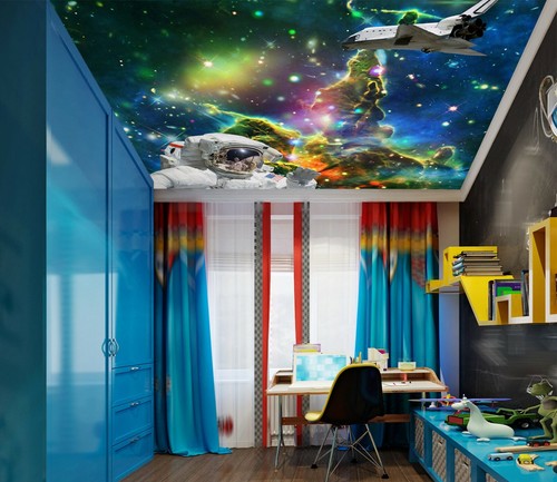 3D White Plane 2067 WallPaper Murals Wall Print Decal Wall Deco AJ ...