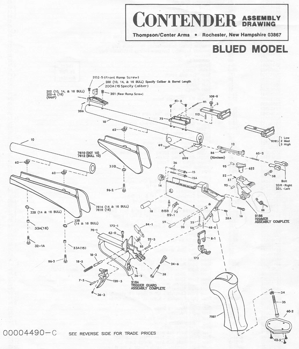 Thompson Contender Barrel Parts
