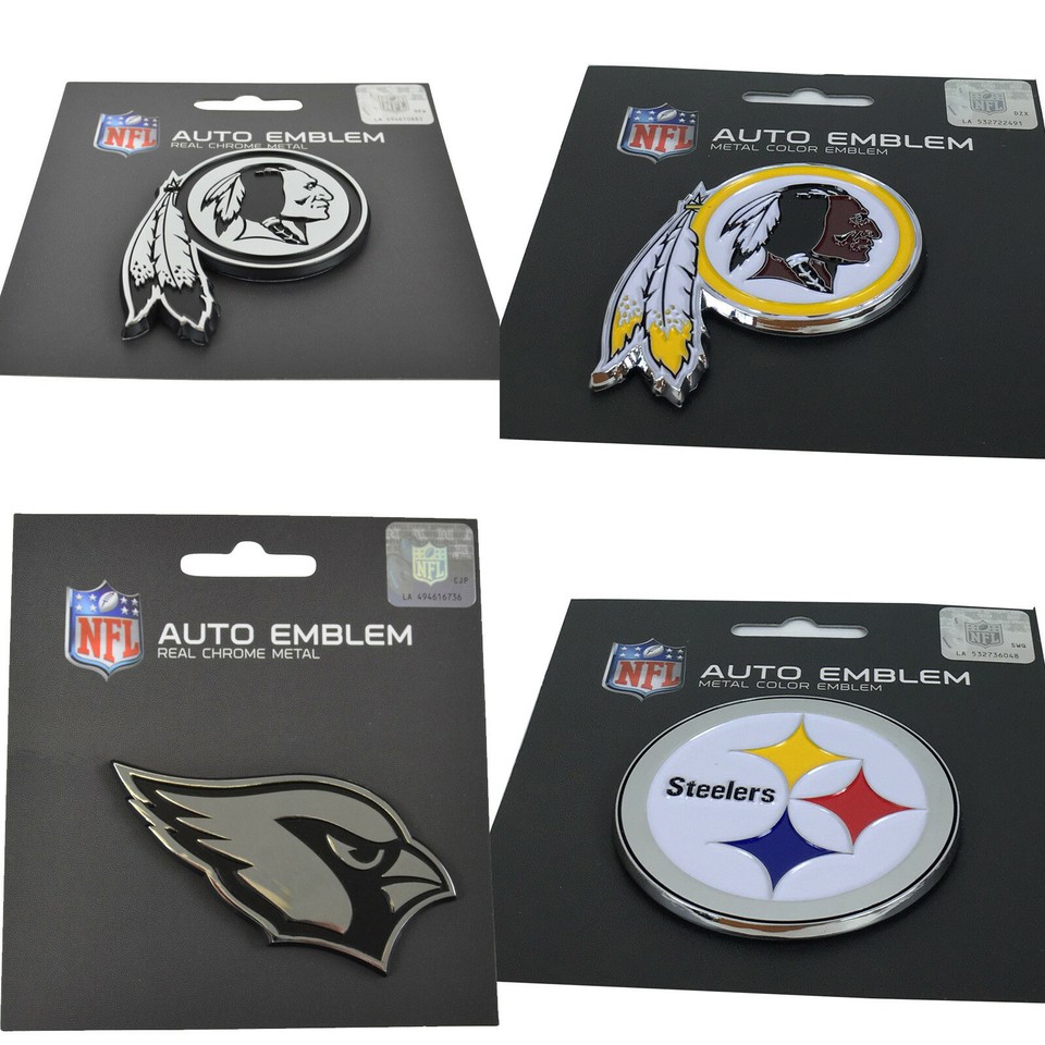 New NFL Pittsburgh Steelers Auto Car Truck Heavy Duty Real Chrome Metal ...