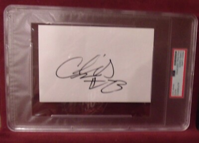 CHRIS CONTE BUCS BEARS NFL HAND SIGNED AUTO LARGE CUT SIGNATURE PSA/DNA ...