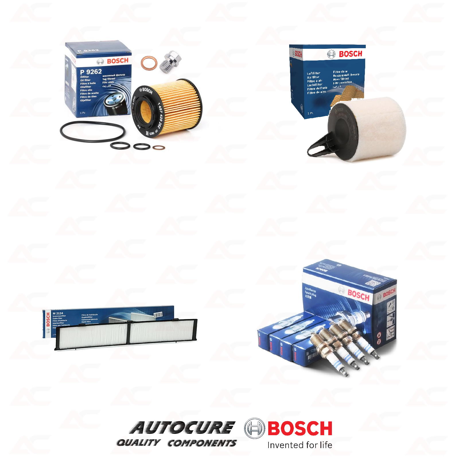 FOR BMW 1 SERIES 116i 1.6 (E87) 07-12 BOSCH SERVICE KIT FILTERS + PLUGS ...