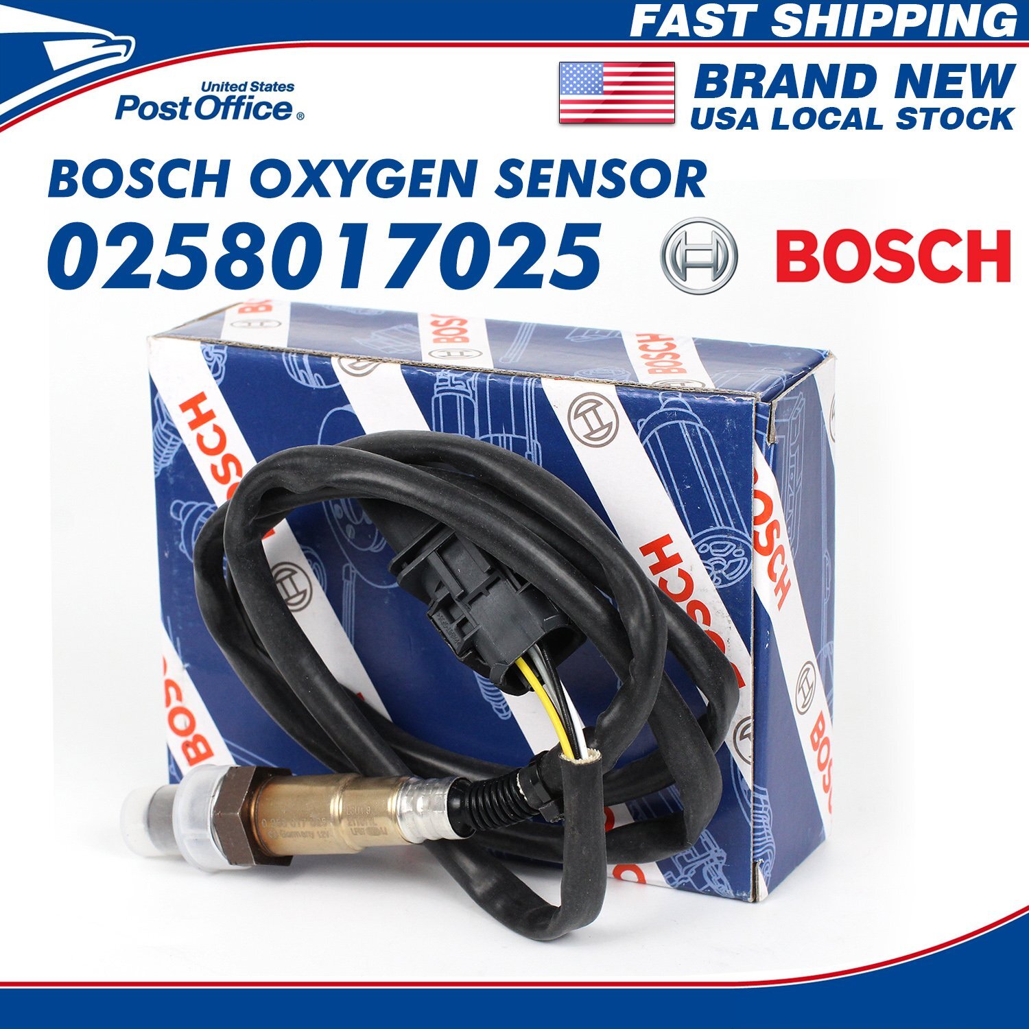 17025 LSU 4.9 Bosch WideBand Oxygen Lambda O2 Sensor for PLX UEGO AEM ...