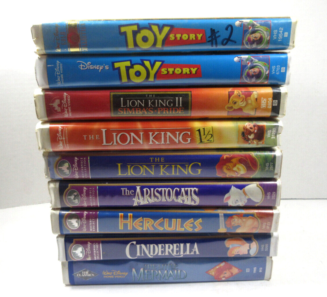 vintage mixed lot 9 Walt Disney VHS VCR | Grelly USA