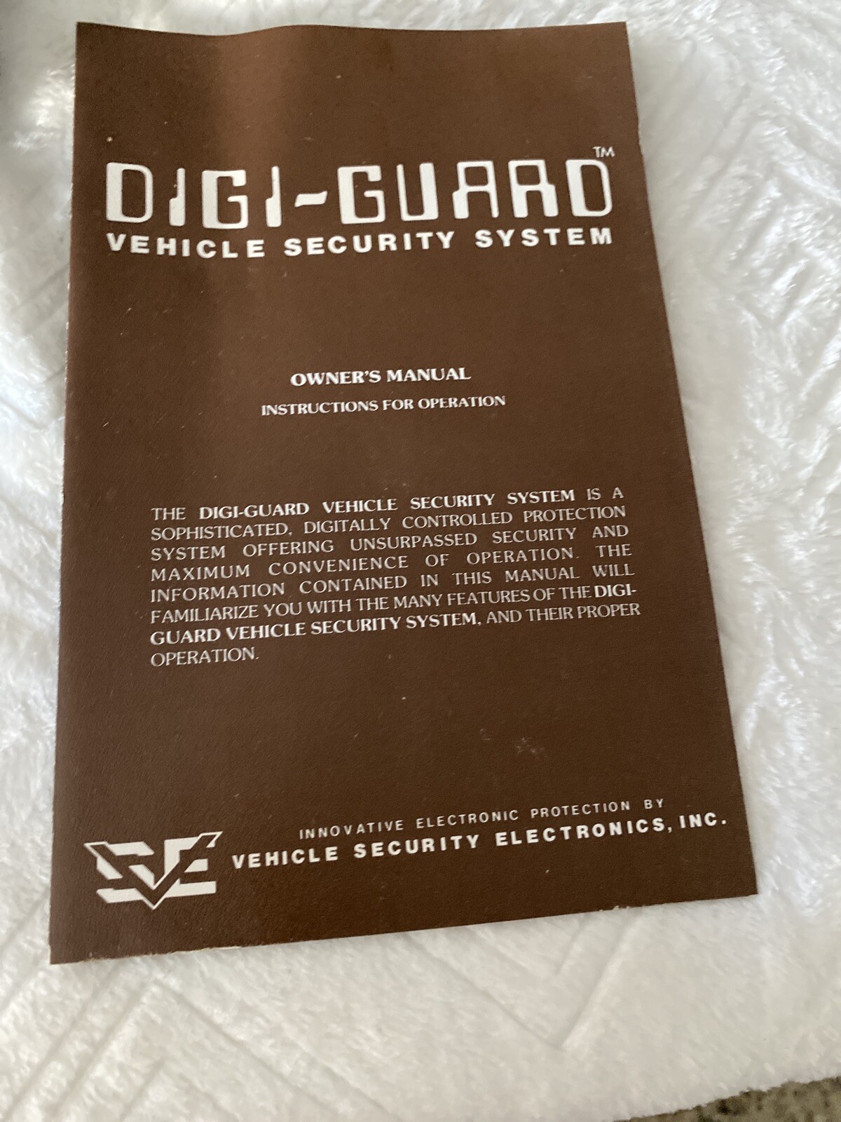 Vintage Digi-Guard Security Car Alarm System | eBay