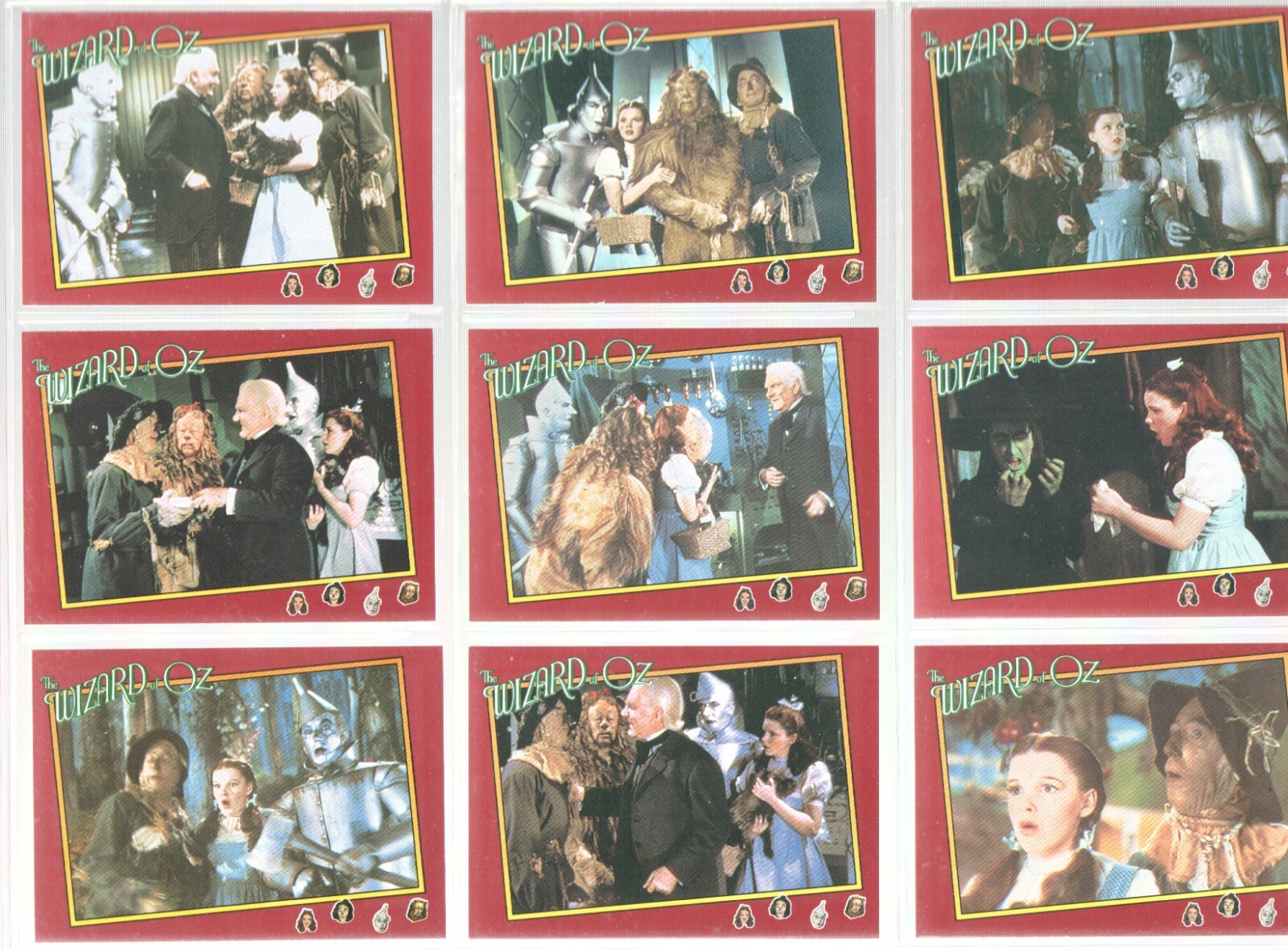 The Wizard of Oz Trading Card Set 9 Cards as pictured lot 71 | eBay