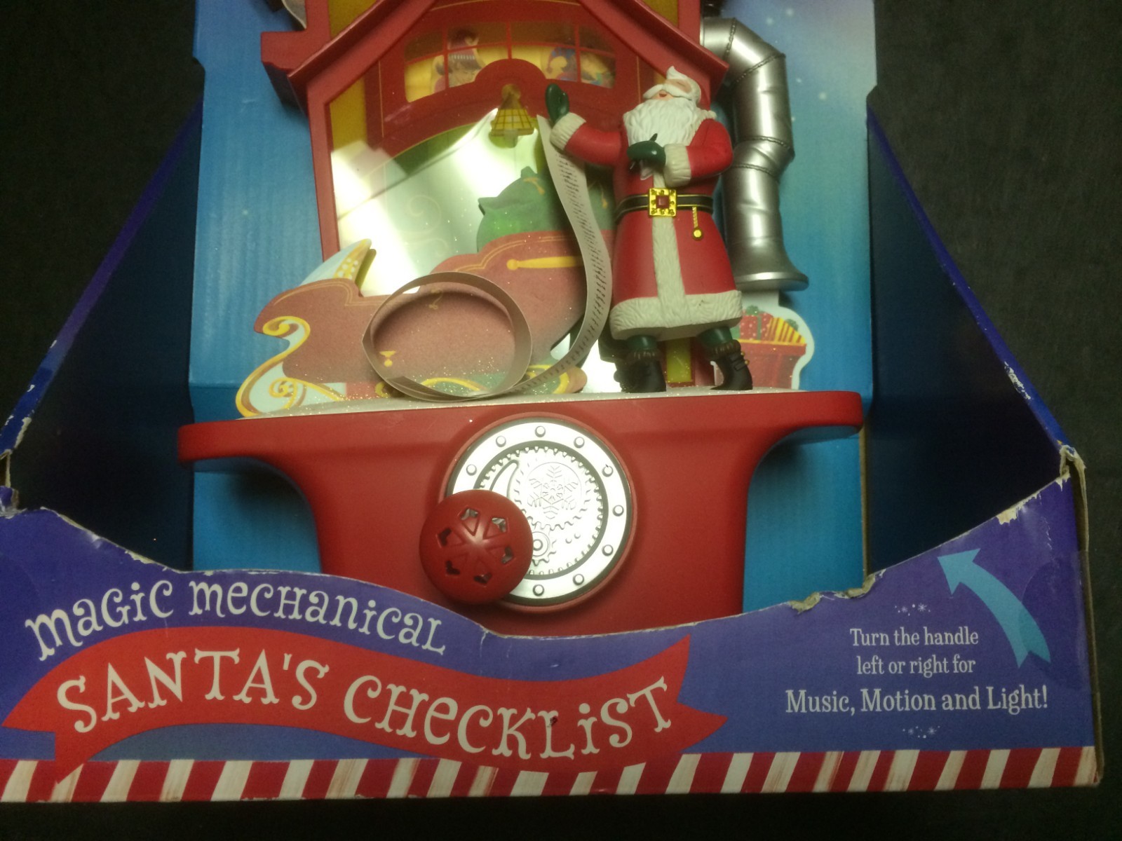 Hallmark Northpole Magic Mechanical Santas Checklist Music Lights ...