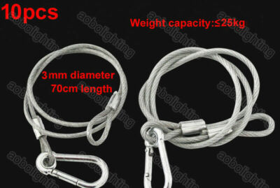 10x Stage Lighting Safety Rope Pro Sound Light Safety Cable DJ Disco ...