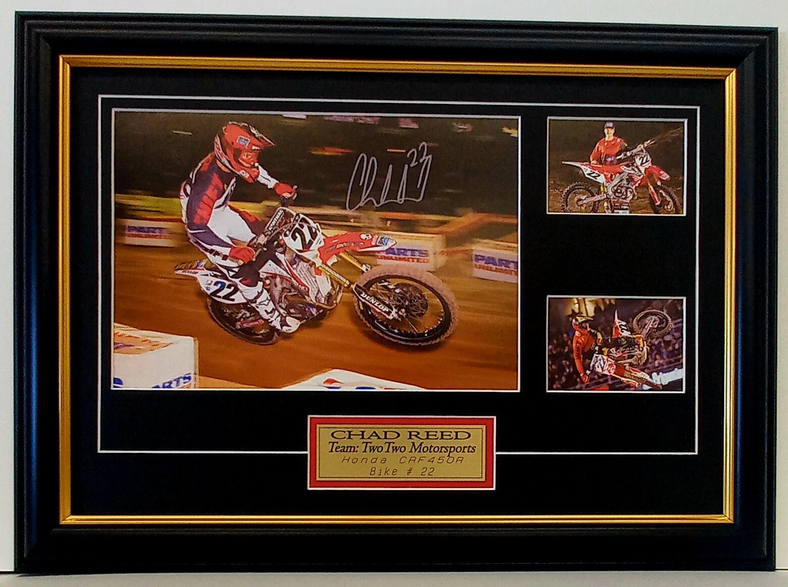 CHAD REED # 22 SIGNED FRAMED ROCKSTAR MAKITA SUZUKI FACTORY TEAM 22 ...