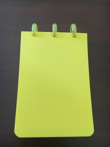 Arc Rollabind Red Plastic Pocket Size Notebook With Yellow Jelly Discs ...